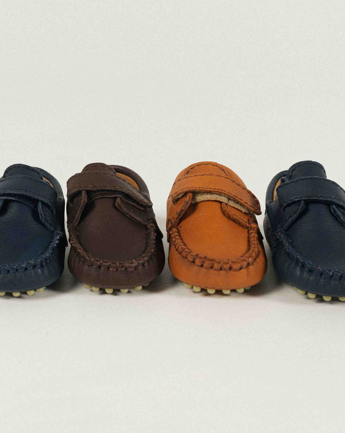 Mocs Bebé Marbella - pele nappa azul escura - Atlanta Mocassin